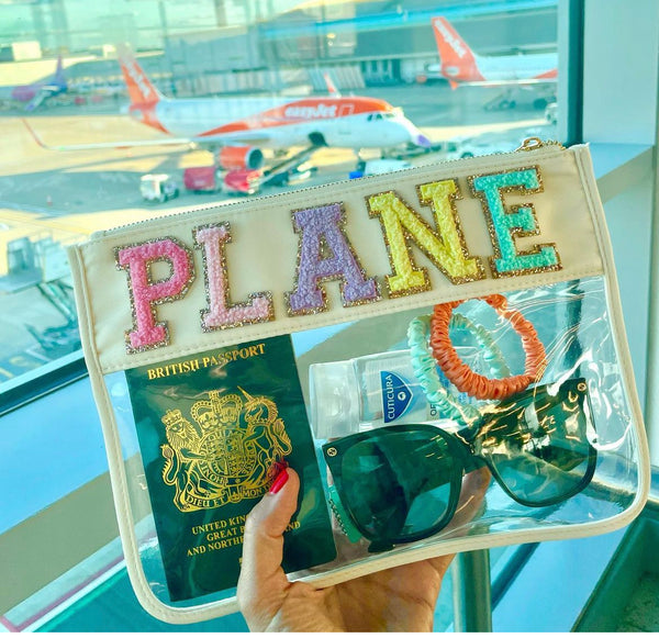 PLANE pouch - cream – Tanya Lee Boutique